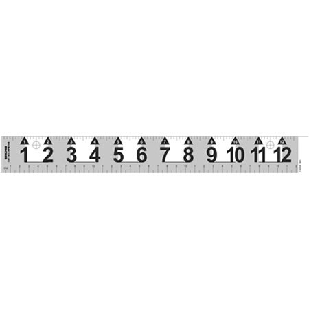 Sirchie Big Numeral Reference Scales, 12"/30.48cm, Set of 12 - Adorama
