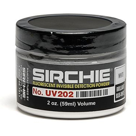 Sirchie Fluorescent Invisible Detection Powder, White/Brilliant Blue ...