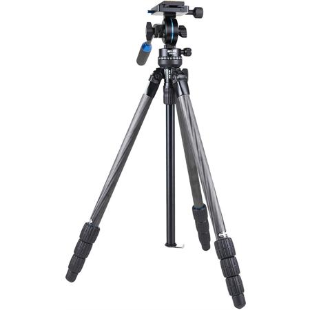 Slik PRO CF-634SVH 4-Section Carbon Fiber Video Tripod with SVH-501 ...
