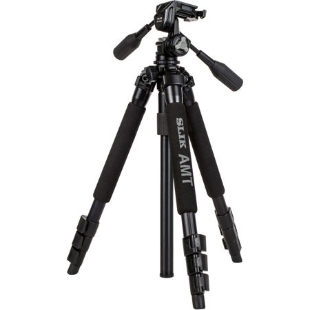 Slik PRO 340HD 4-Section Aluminum Tripod, SH-736HD Hybrid Photo/Video ...