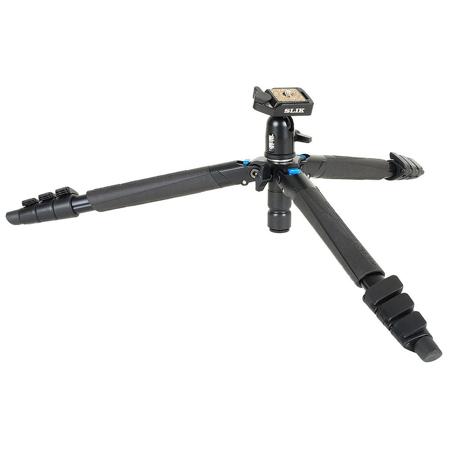 Slik Sprint Mini III 4-Section Al Travel Tripod with SBH-100 DQ Ball ...