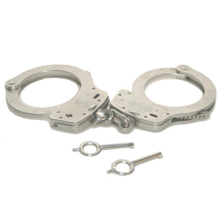 Smith & Wesson 100 Nickel Chain-Linked Hand Cuffs - Adorama