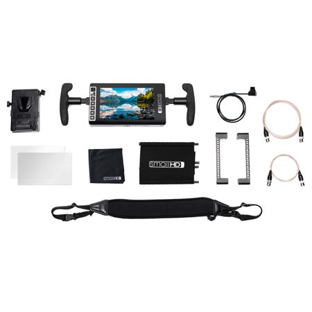 SmallHD 703 UltraBright 7" On-Camera LED Monitor Bundle with V-Mount ...
