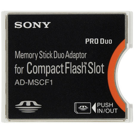 Sony ADMSCF1 Compactflash Memory Stick Duo Adaptor - Adorama