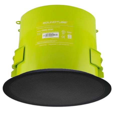 SoundTube CM82-BGM 8" In Ceiling Speaker, Black, Single CM82-BGM-BK