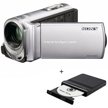 Sony DCR-SX63 16GB Flash Memory Handycam Camcorder,Slvr - Adorama