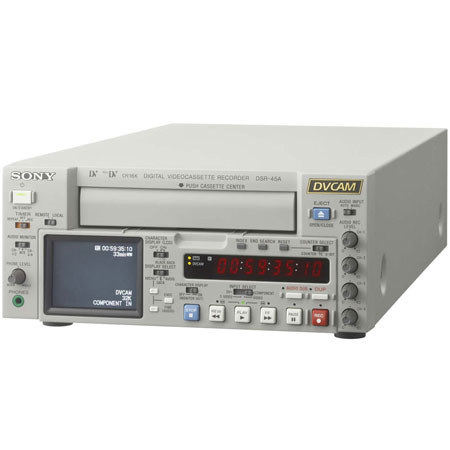 Sony DSR45A DV Cam Compact Half-rack Digital VTR with 2" LCD Monitor