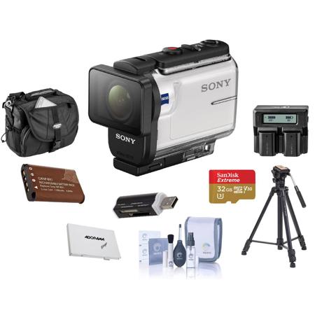 Sony HDR-AS300 Action Camera, with Balanced Optical SteadyShot,- Bundle ...