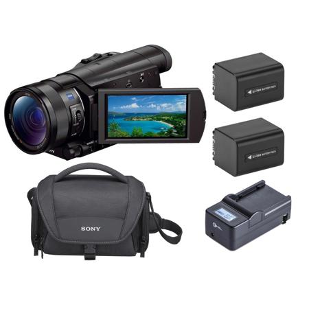 Sony FDR-AX100 4K UHD Camcorder w/1" Exmor R CMOS Sensor With Accessory ...
