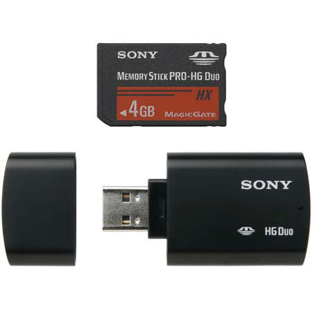 Sony MSHX4G 4GB Memory Stick Memory Card with Adaptr - Adorama