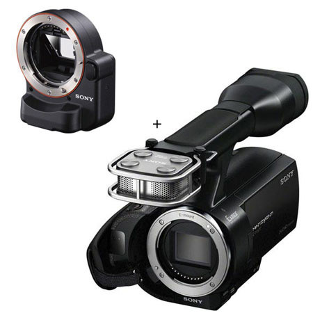 Sony NEX-VG20 HD Handycam Camcorder Body Bundle w/ Sony #LAEA2 NEXVG20 D