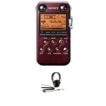 Sony PCM-M10/R Portable Linear PCM Recorder, 96 kHz/24-bit, 4GB Memory ...