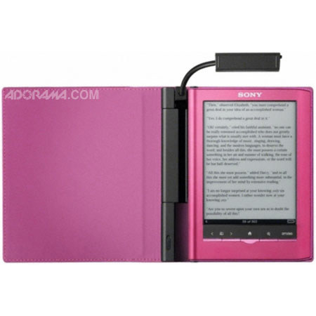 Sony Cover with Light for PRS-350 Reader Pocket, Pink - Adorama