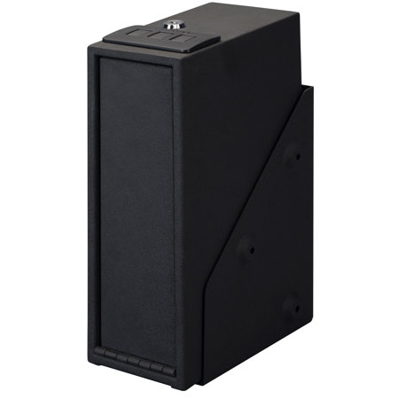 Stack-On Quick Access Safe Single Gun with Electronic Lock, Shelf, Black