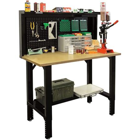 Stack-On Pro Reloading Bench, 29-41" Adjustable Height, 500 lb Capacity