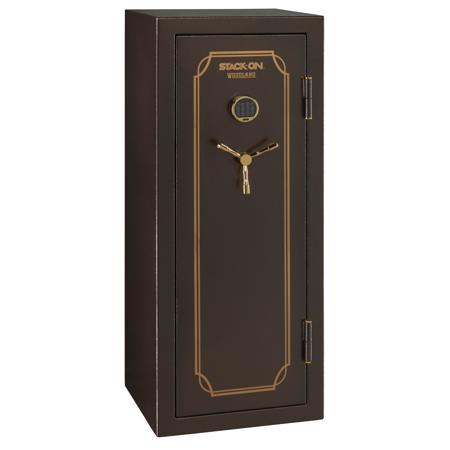 Stack-On 22-24 Gun Capacity Safe with Back-lit Electronic Lock, Brown ...