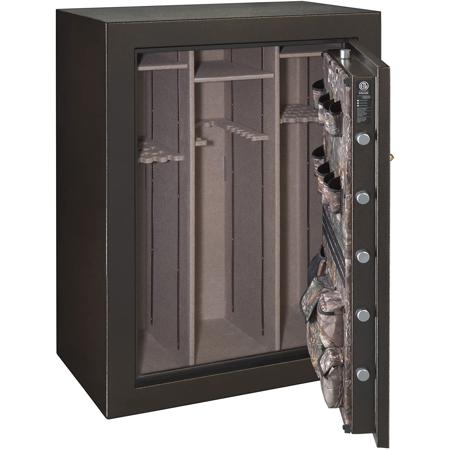 Stack-On 51-69 Gun Capacity Safe with Back-lit Electronic Lock, Brown ...