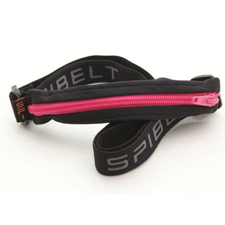 SPIbelt Large Pocket (8.9"), Black Fabric/Hot Pink Zipper 7BL-A001-007-8.9