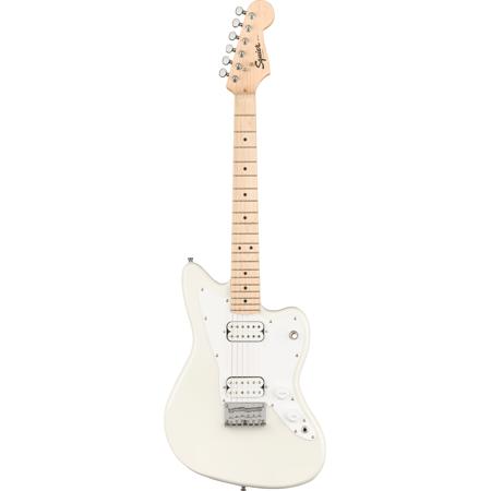 Squier Mini Jazzmaster HH Electric Guitar, Maple Fingerboard, Olympic White
