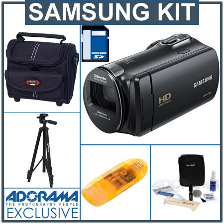Samsung HMX-F80 Camcorder, Bundle w/Case, 16GB Card, Tripod, USB Card ...