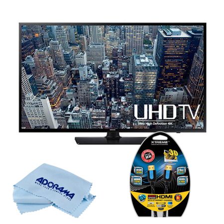 Samsung UN55JU6400 55" Class 4K UHD LED TV W/6 FT HDMI Cable/Microfiber ...
