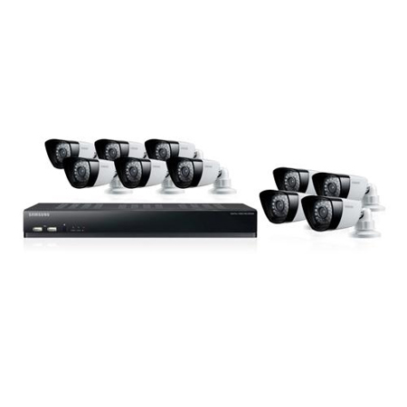 Samsung SDS-P5100 10 Cameras 16 Channel DVR Security System with 2TB HDD