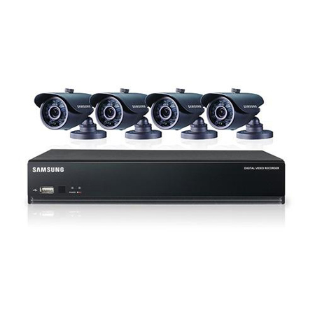 Samsung SDS-V3040 4 Channel 4 Camera DVR Security System with Built-in ...