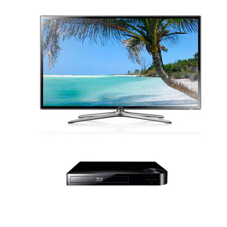 Samsung UN40F6300 40" 1080p 120Hz LED TV - Bundle w/Samsung Blu-ray ...
