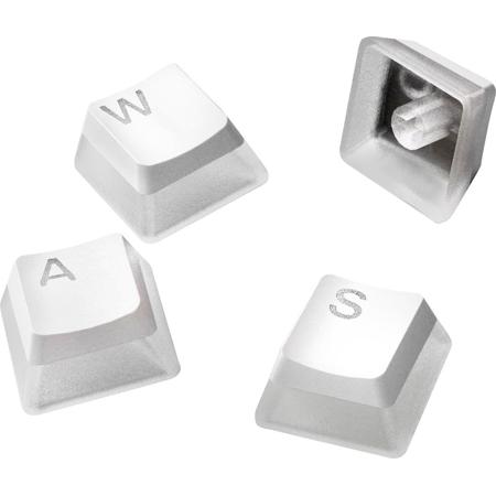SteelSeries PrismCaps Universal Double Shot PBT Keycaps, White