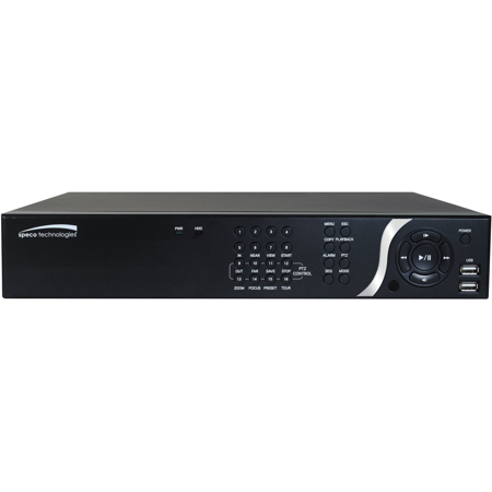 Speco Technologies 16 Channel H.264 Triplex Hybrid DVR with 8TB HDD