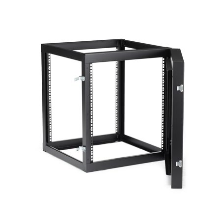 StarTech 12U 22" Depth Hinged Open Frame Wall Mount Server Rack
