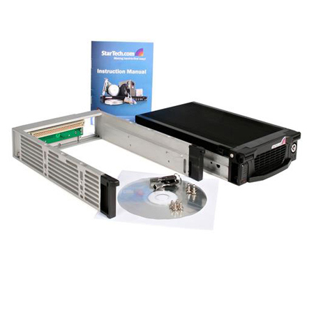 StarTech 5.25" Aluminum Professional SATA Hard Drive Mobile Rack Drawer ...