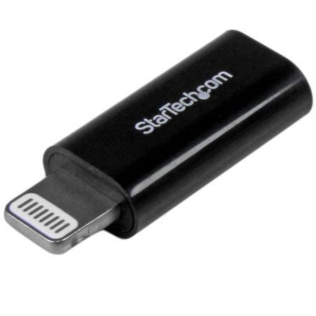 StarTech Apple 8-Pin Micro USB to Lightning Adapter, Black - Adorama