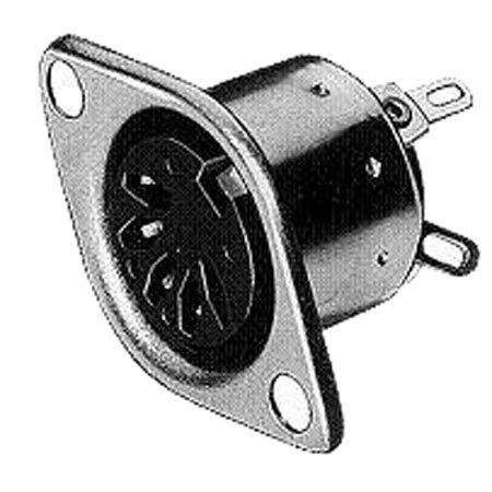 Switchcraft 5 Pin DIN Panel Mount Receptacle