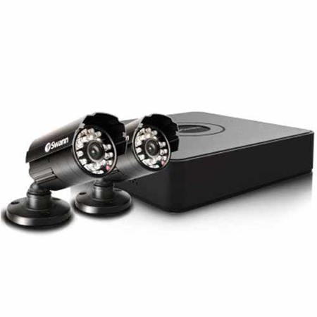 Swann 4 Channel DVR System with 500GB HDD, Includes 2x Pro-615 Bullet ...