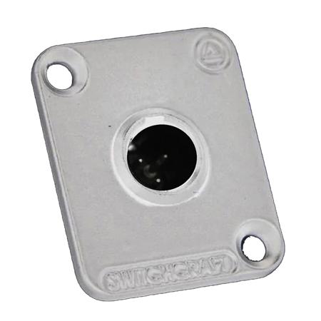 Switchcraft Tini-QG Mini 3-Pin XLR Male Panel Mount Connector, Nickel ...