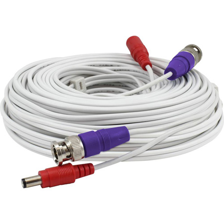 Swann BNC Security Extension Cable, 100', White SWPRO-30ULCBL-GL