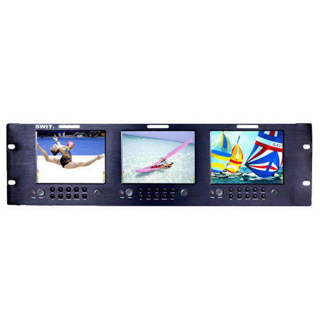 SWIT M-1057D 5.7inx 3 3U LCD Monitor Composite SD-SDI - Adorama