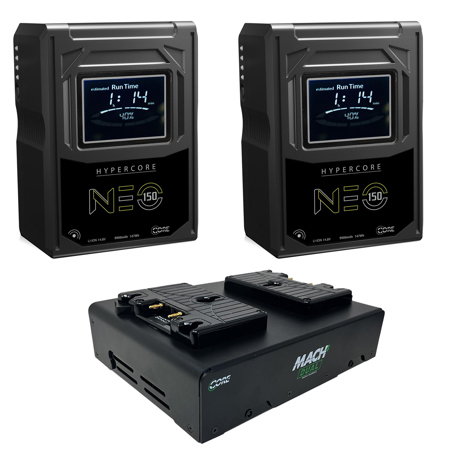 Core SWX Hypercore NEO-150 Mini 147Wh Gold Mount Battery, 2-Pack w ...