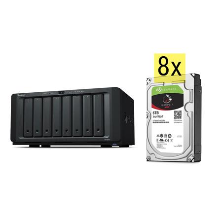 Synology DiskStation DS1819+ 8-Bay NAS Enclosure With 8x Seagate 6TB ...