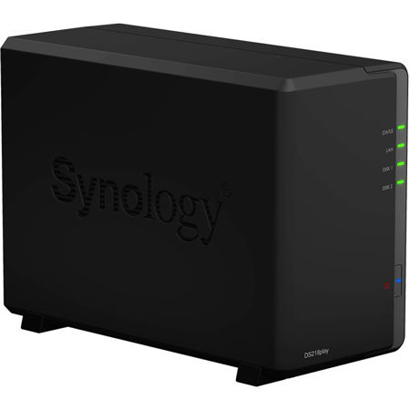 Synology DiskStation DS218play 2-Bay NAS Enclosure, No HDD DS218PLAY