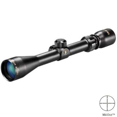 Tasco 3-9x40mm World Class Riflescope, True Mil-Dot Reticle, 1"Tube ...