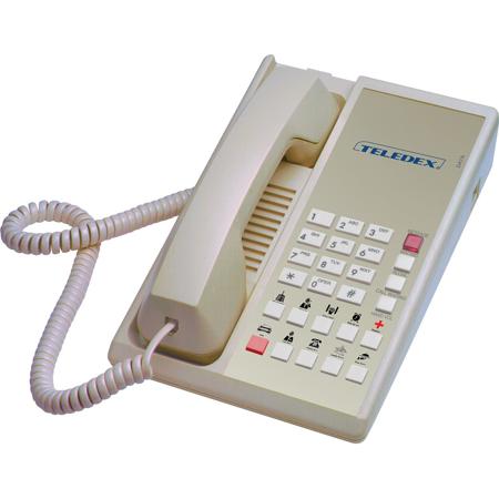 Teledex Diamond +10 Hotel Hospitality Single Line Analog Corded Telephone, Ash