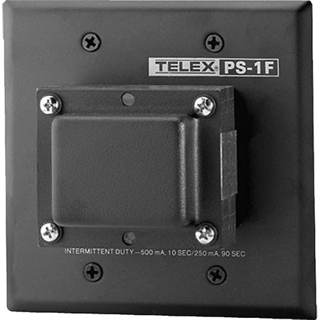Telex PS-1F Single Channel Flush Mount Power Supply - Adorama