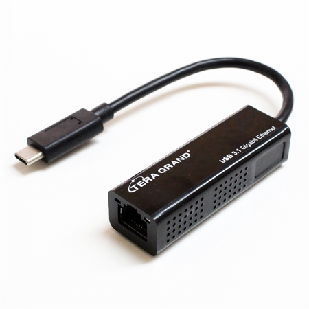Tera Grand USB 3.1 Type C to Gigabit Ethernet Female Adapter, Black