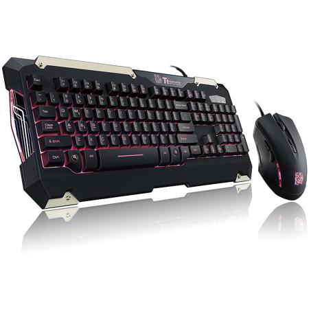 Thermaltake Tt eSports COMMANDER Gaming Keyboard & Mouse Combo, Red Light