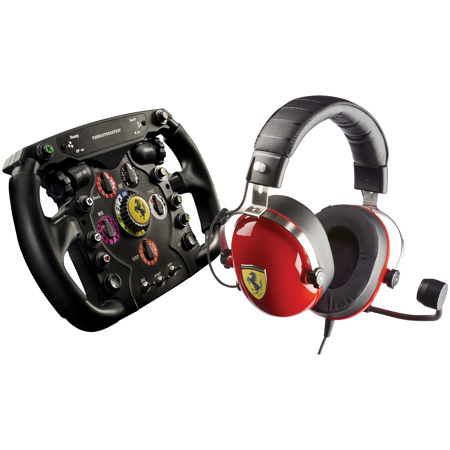 Thrustmaster Scuderia Ferrari Race Kit w/F1 Wheel Add-On and Gaming Headset
