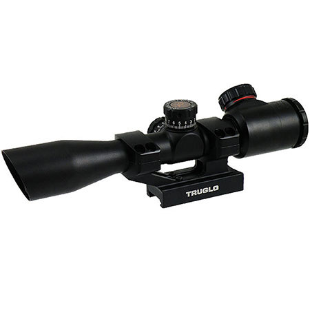 TruGlo 4x32mm Tru-Brite Xtreme Riflescope, Illum Mil-Dot Reticle, 1" Tube