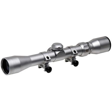 TruGlo 3-9x32 TruShot Riflescopes, Duplex Reticle, Matte Silver, 1" Center Tube