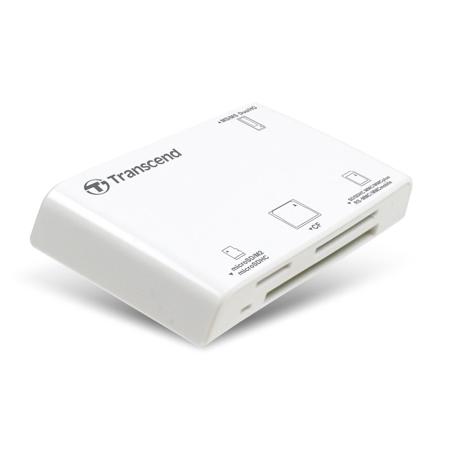 Transcend USB 2.0 Multi Card Reader, White - Adorama
